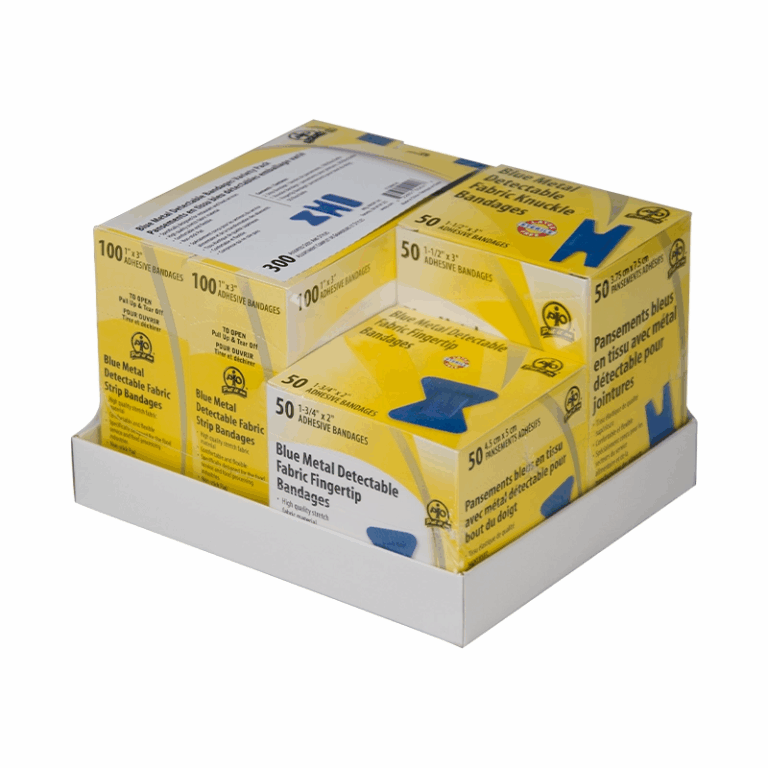 Blue Metal Detectable Bandages Variety Pack - Bandages, First-Aid Supplies